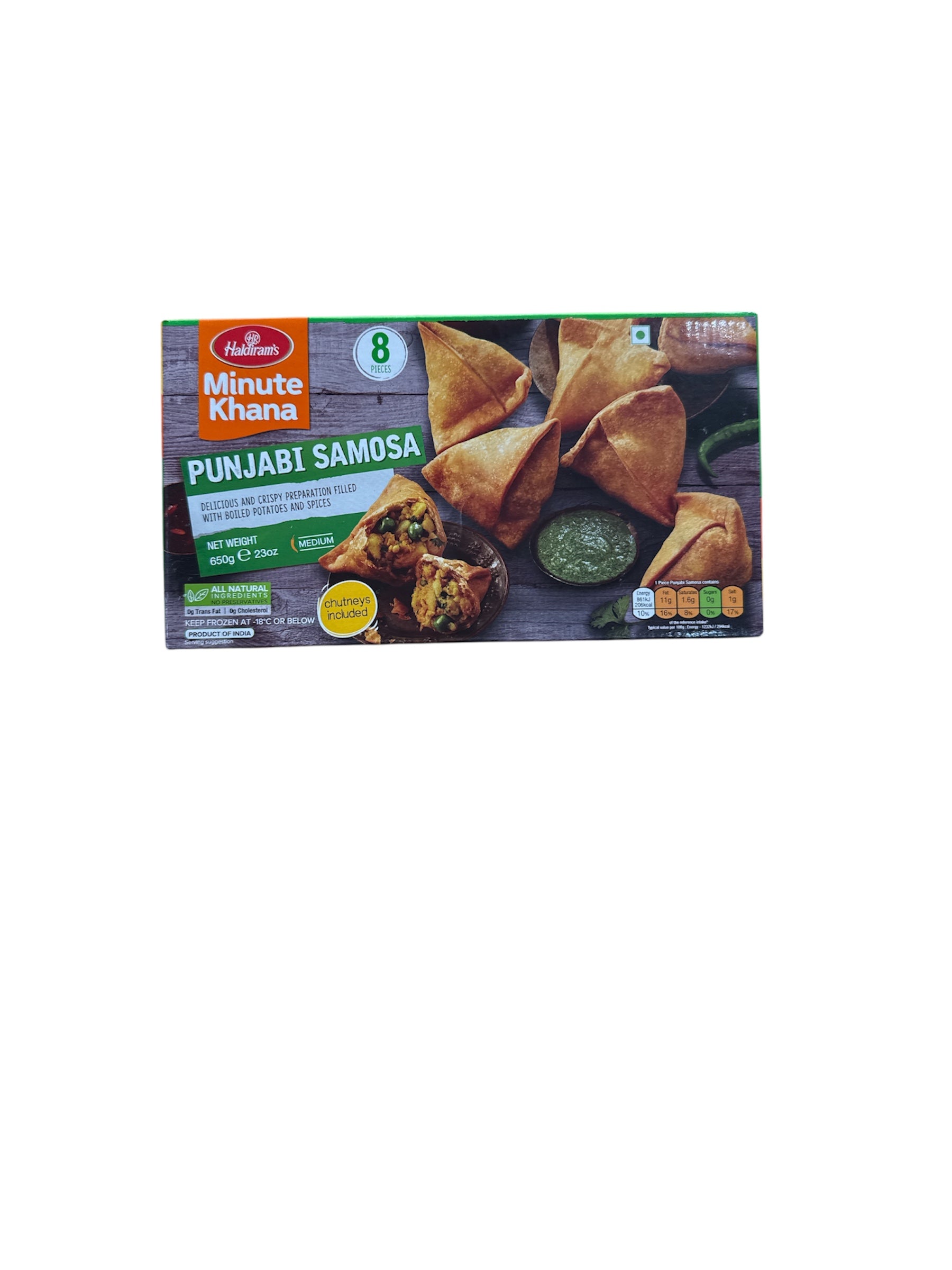Haldiram Punjabi Samosa 8 Pieces (Vegan) Frozen Halal 650g – Basra ...